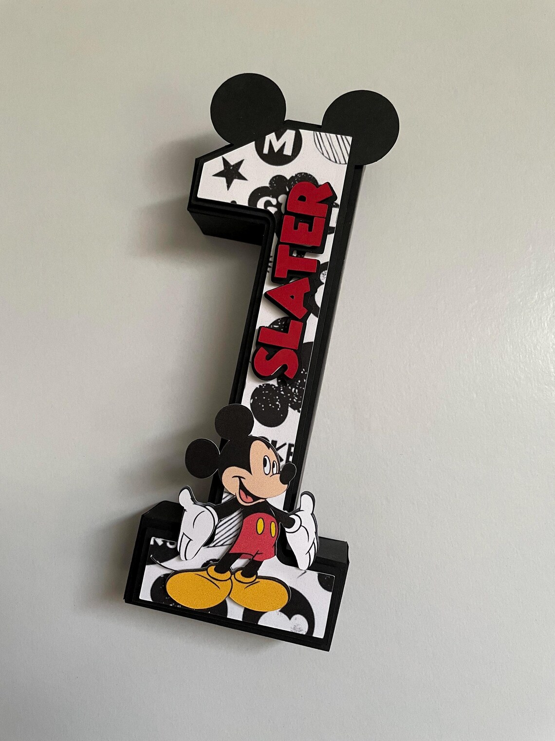 Mickey Mouse 3D Letters, Mickey Party Supplies, Mickey 3D Letter ...