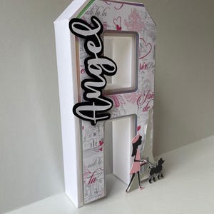 Paris 3D Letter Party, Custom Paris Party Supplies, Paris Birthday ...