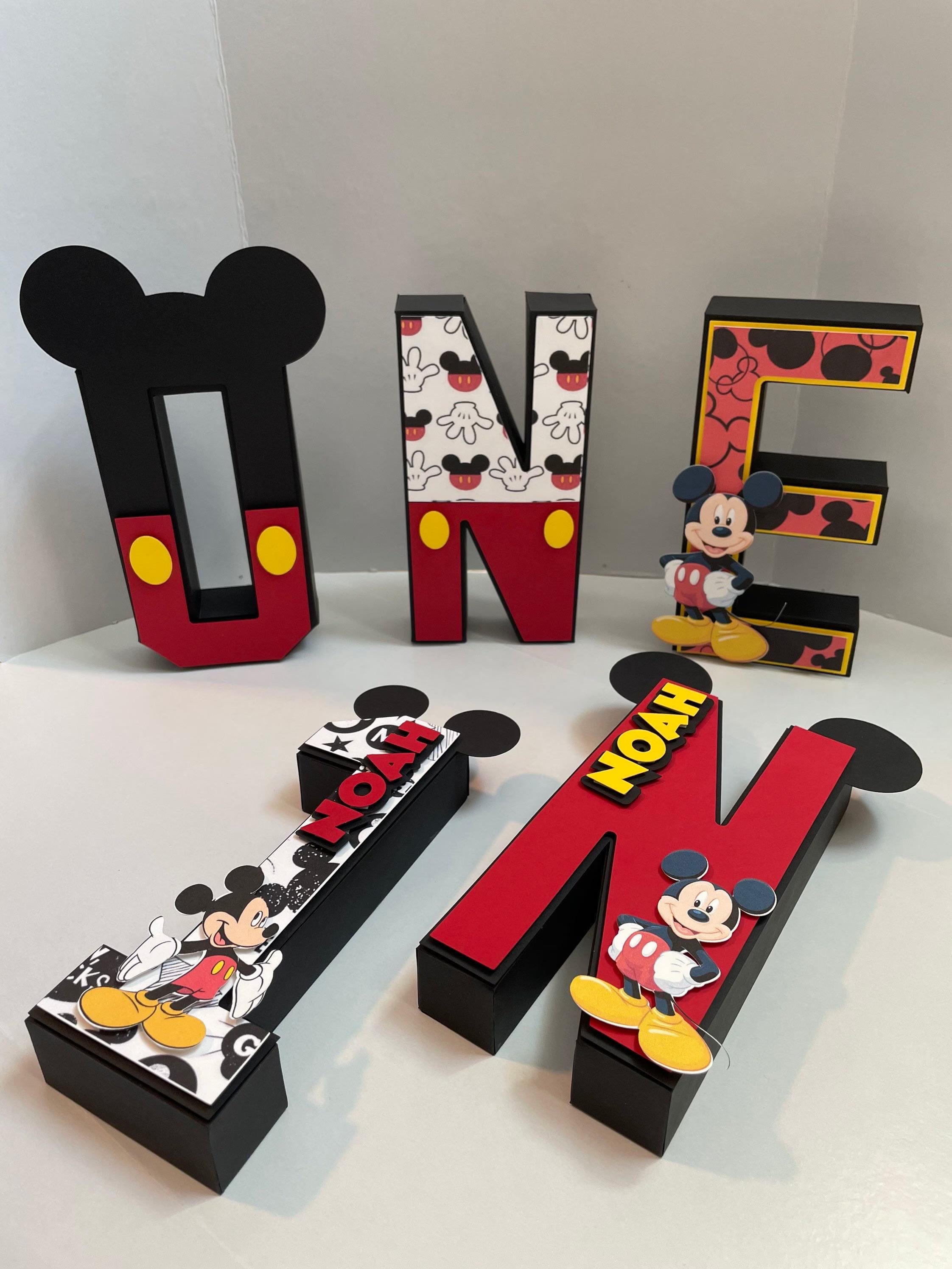 Mickey Mouse 3D Letters, Mickey Party Supplies, Mickey 3D Letter ...