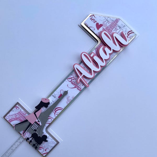 Paris Cake Topper - Etsy