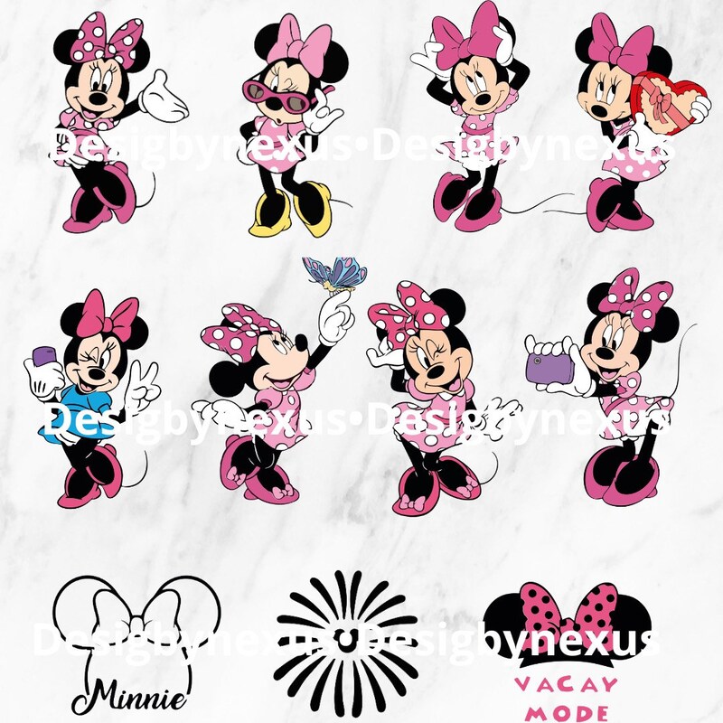 Minnie Mouse Svg - Etsy