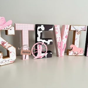 Cowgirl 3D Letter, Cowgirl Party Decorations Bachelorette Cowgirl Theme ...