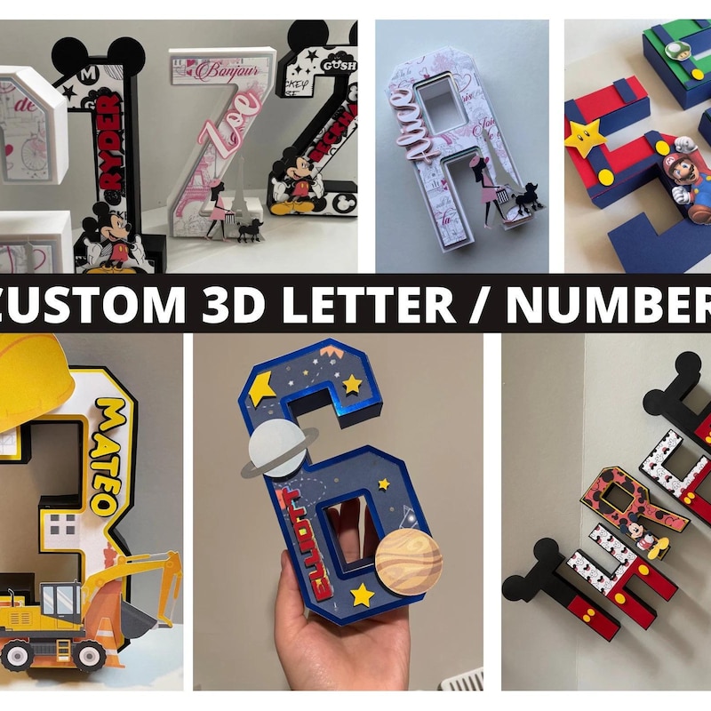3d Letters - Etsy