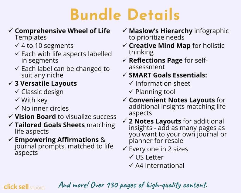 Wheel of Life Editable Canva Template Bundle Commercial Use PLR Fully ...