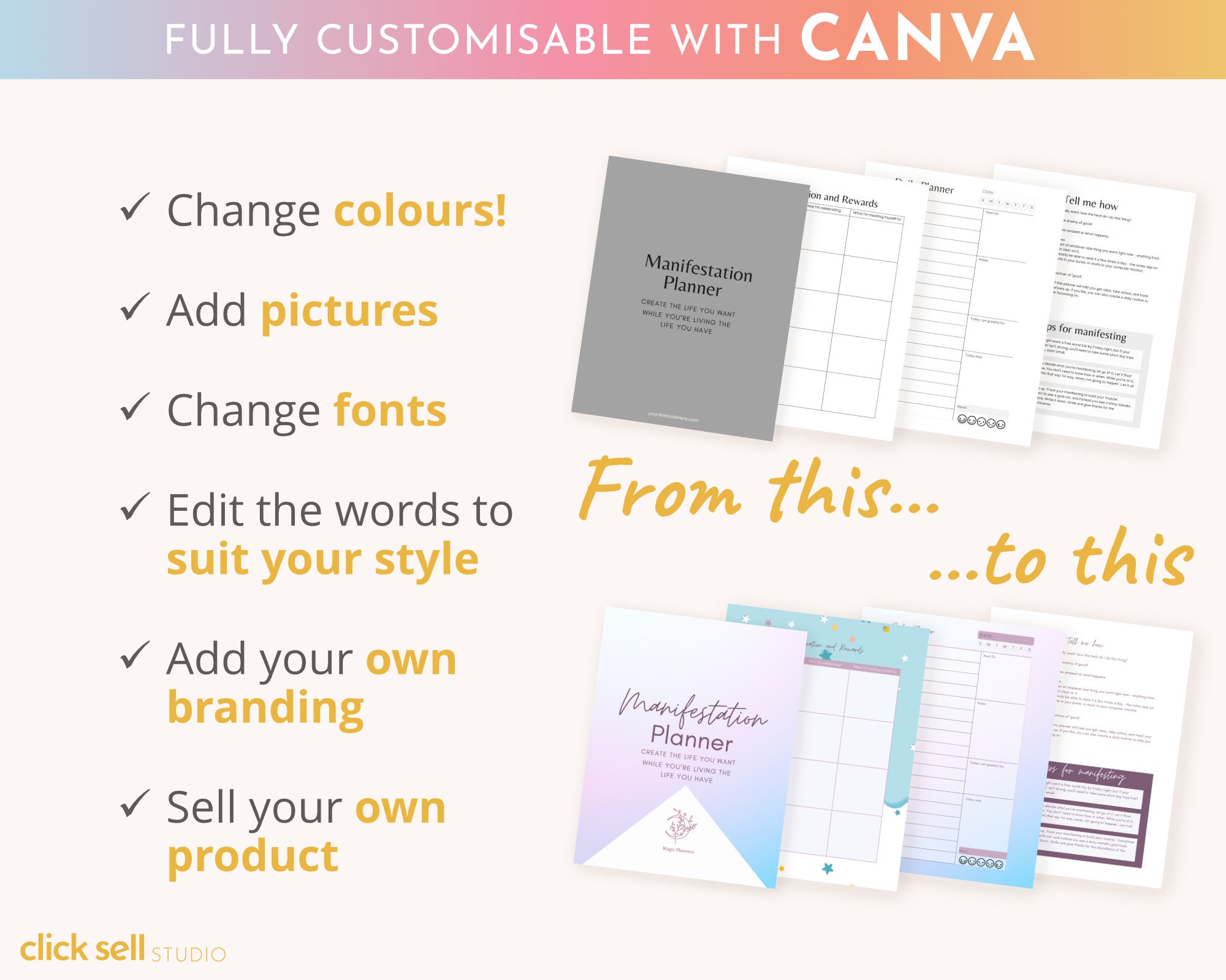 Secret Santa Planner Editable Canva Template Commercial Use A4 / US ...