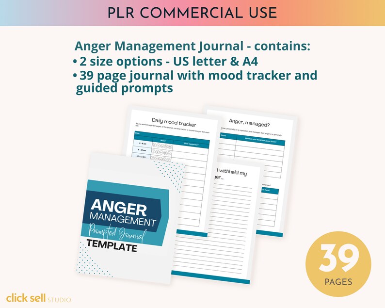 Anger Management Canva Template Bundle: Workbook, Journal, Affirmation ...
