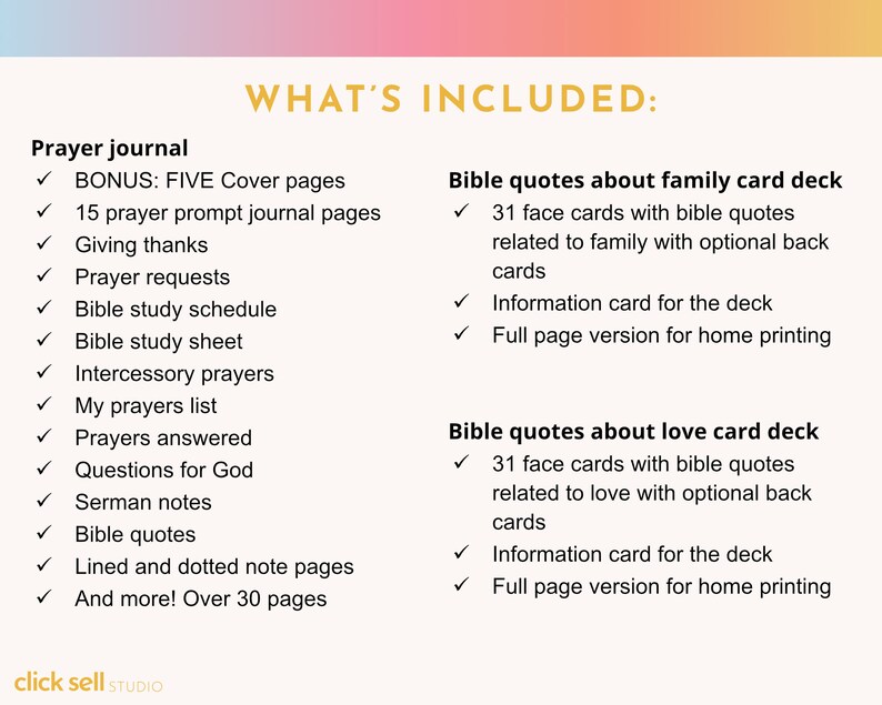 Prayer Bundle Editable Canva Template With Journal and Card - Etsy