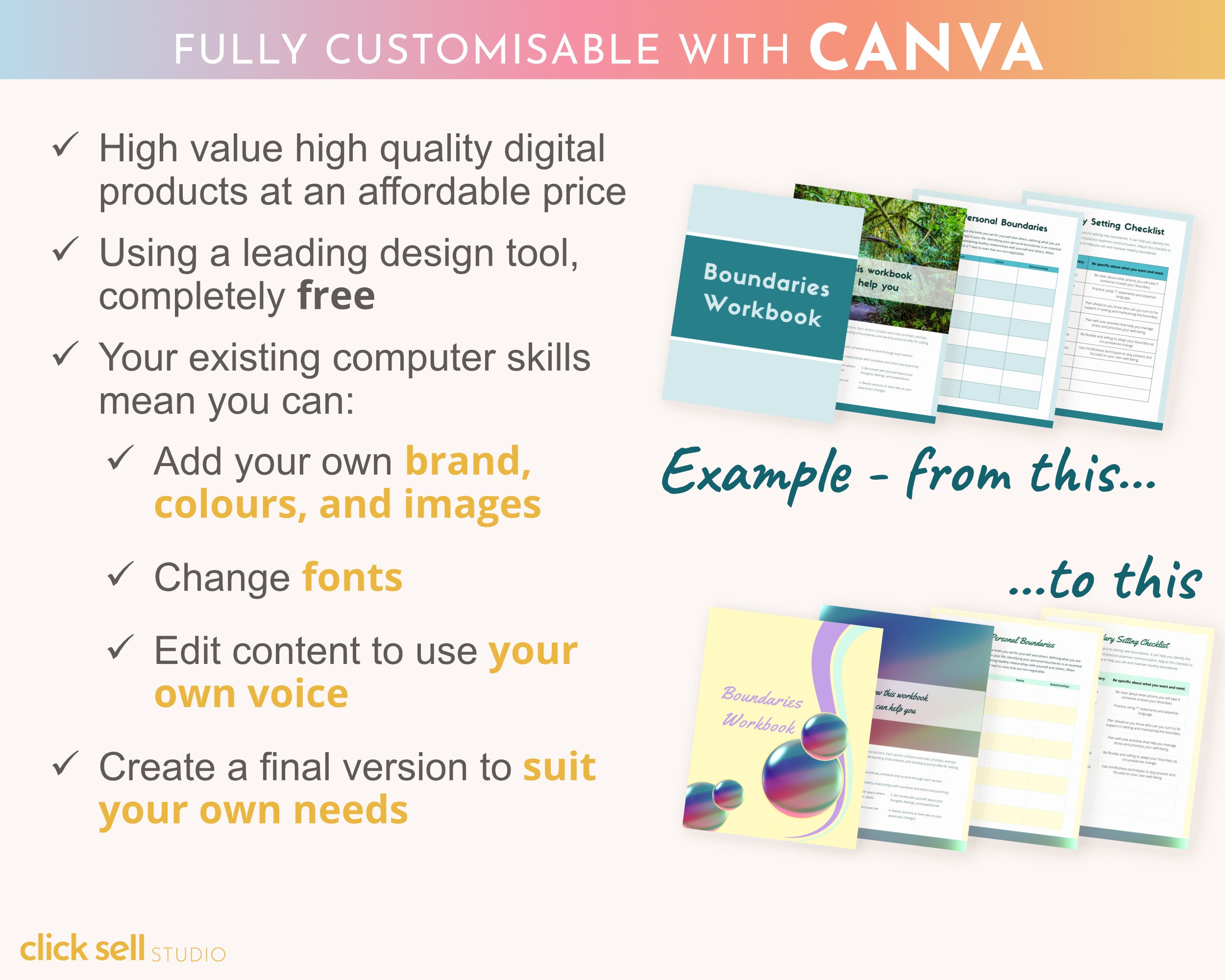 Stress Relief Challenge Editable Canva Template Commercial Use PLR ...