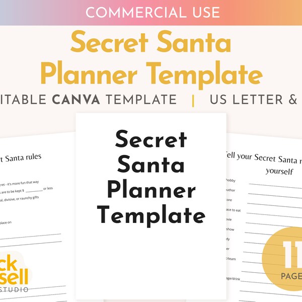 Secret Santa Tags - Etsy