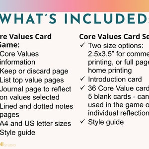 Core Values Card Game & Deck Canva Template for Business Coaching and ...