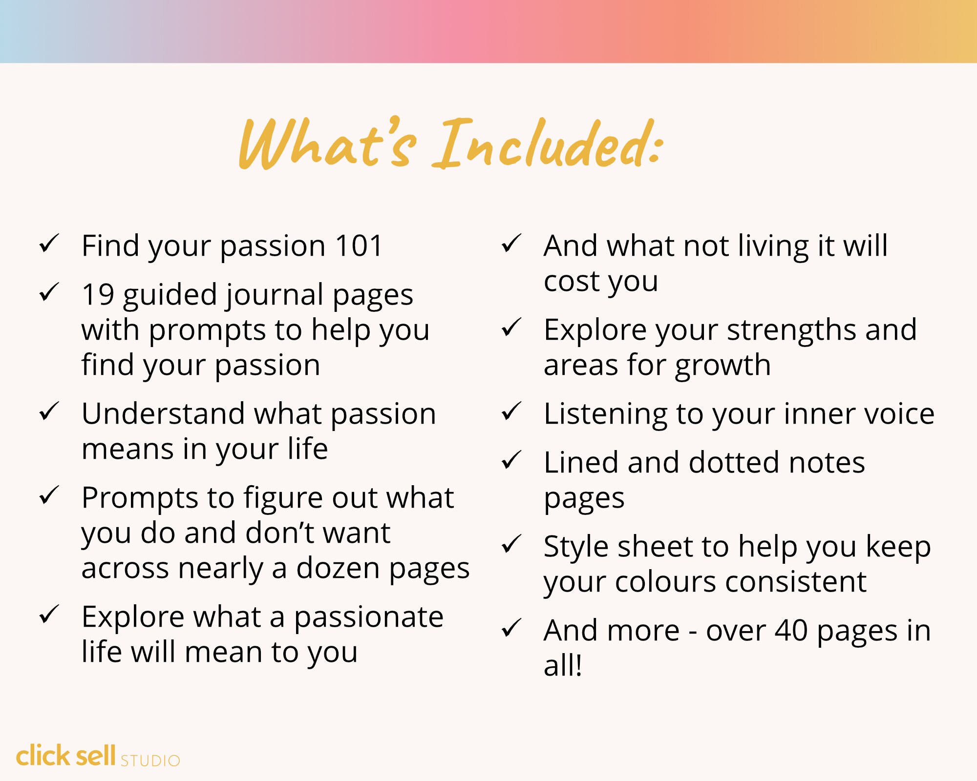 Find Your Passion Workbook Canva Template: Commercial Use (US Letter ...