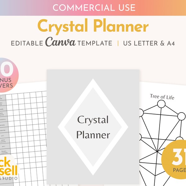 Crystal Template - Etsy