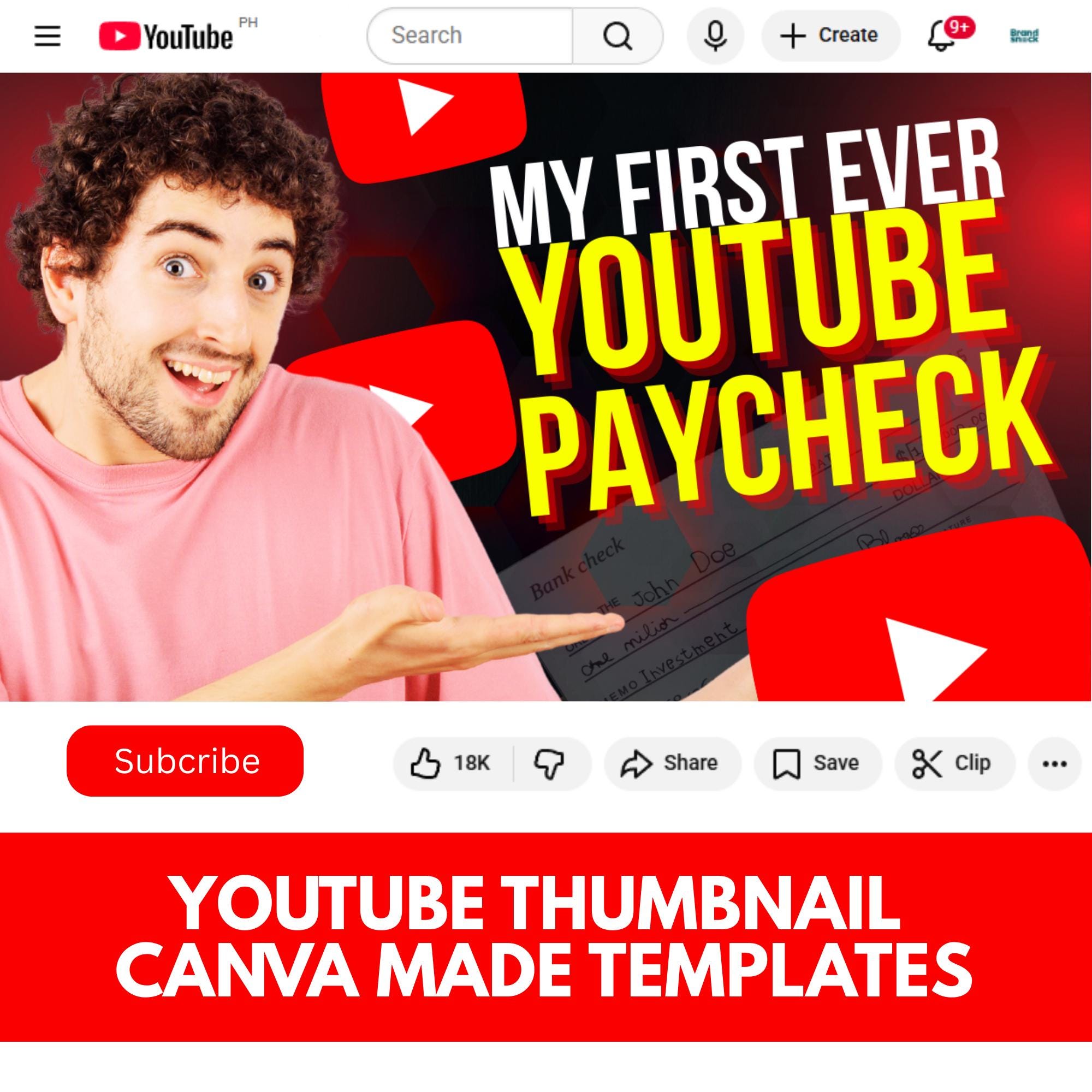 Editable Canva Template for Upwork Youtube Thumbnails | Youtube ...