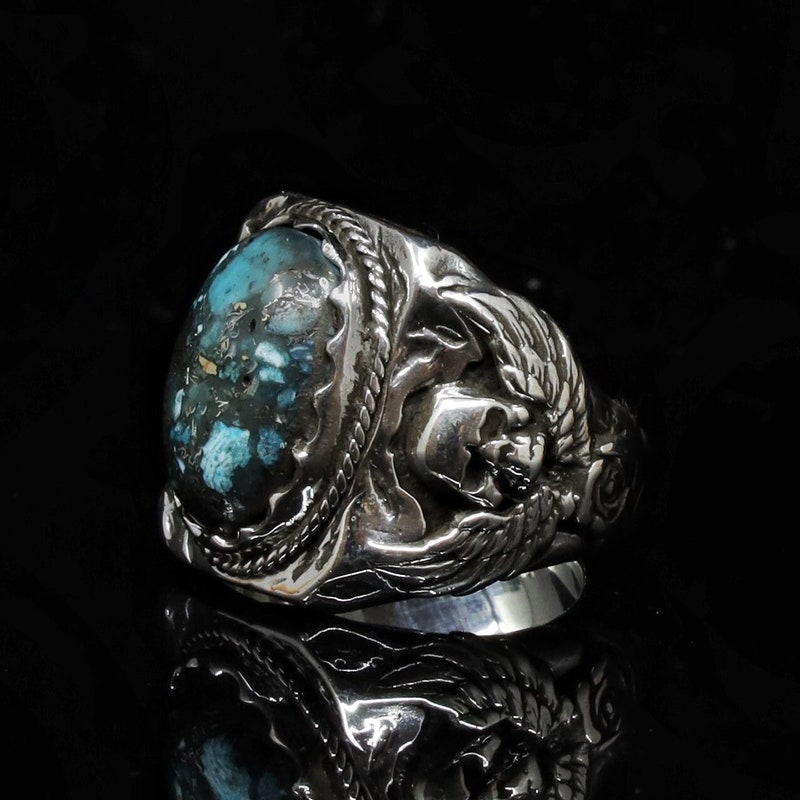 Mens Turquoise Ring - Etsy