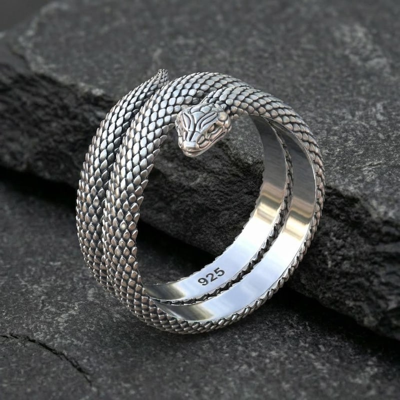 Coiled Snake Wrap Ring - Etsy