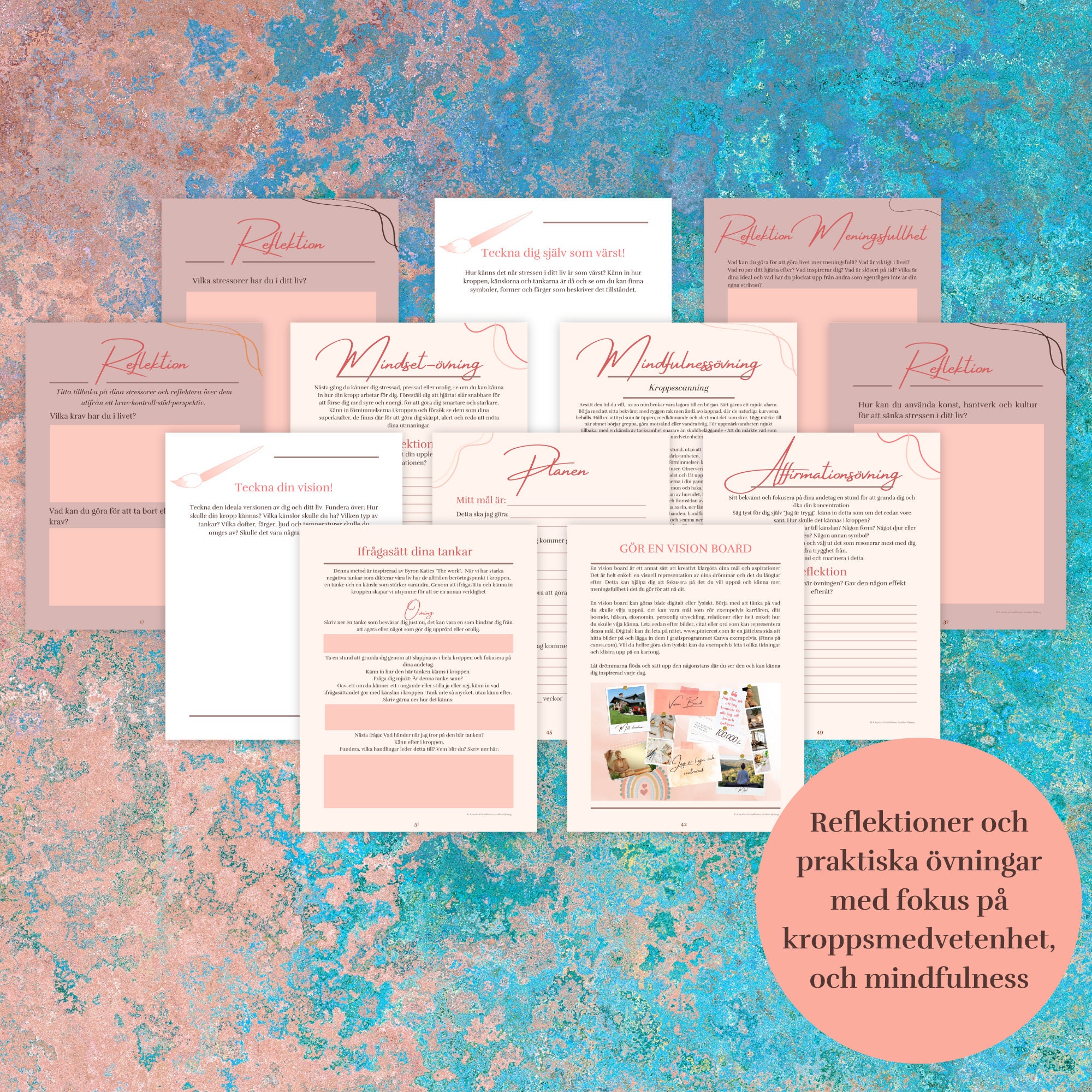 Stresshantering, Nedladdningsbar Workbook För Mentalt Välbefinnande ...