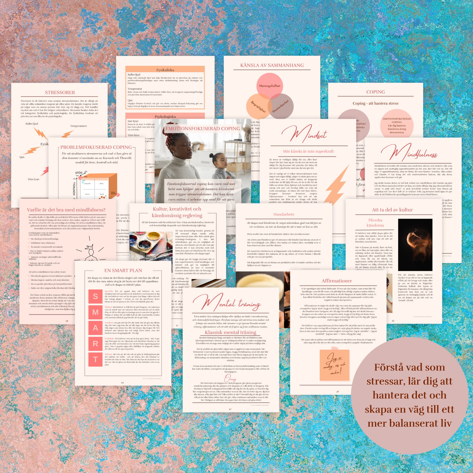 Stresshantering, Nedladdningsbar Workbook För Mentalt Välbefinnande ...