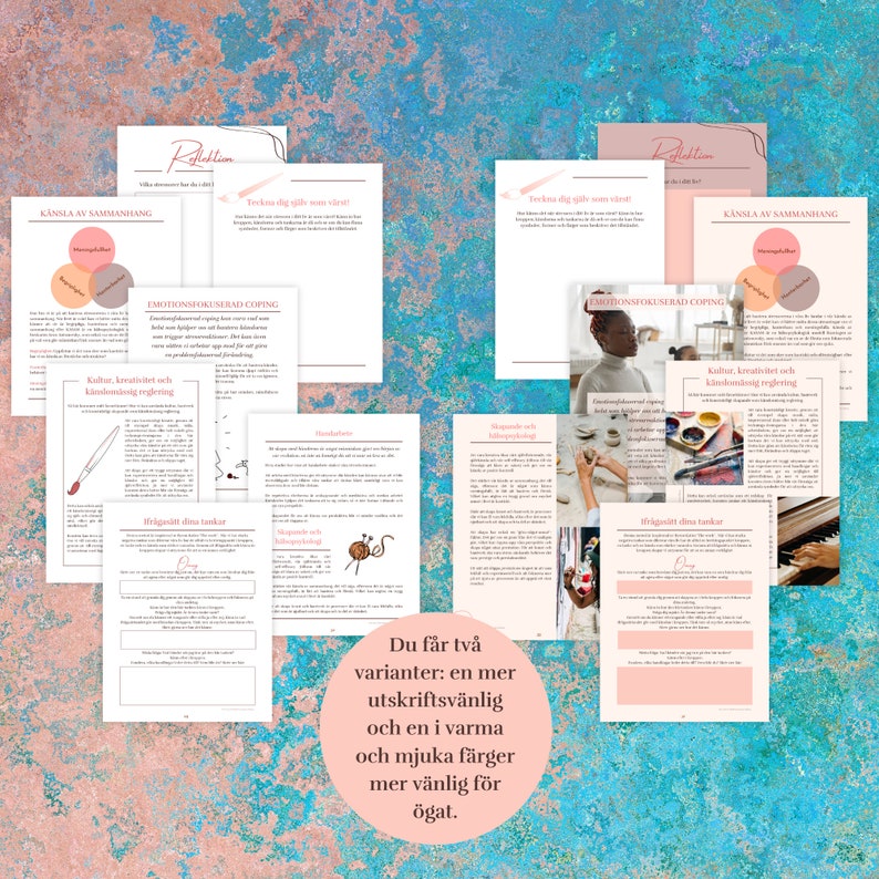 Stresshantering, Nedladdningsbar Workbook För Mentalt Välbefinnande ...