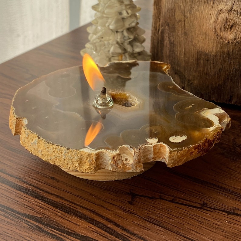 DIY Agate Geode Rock Oil Candle Kit Create Your Own Natural Geode ...