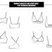 Women Intimates Bralette Top & Active Sport Bra Editable Flat Technical ...
