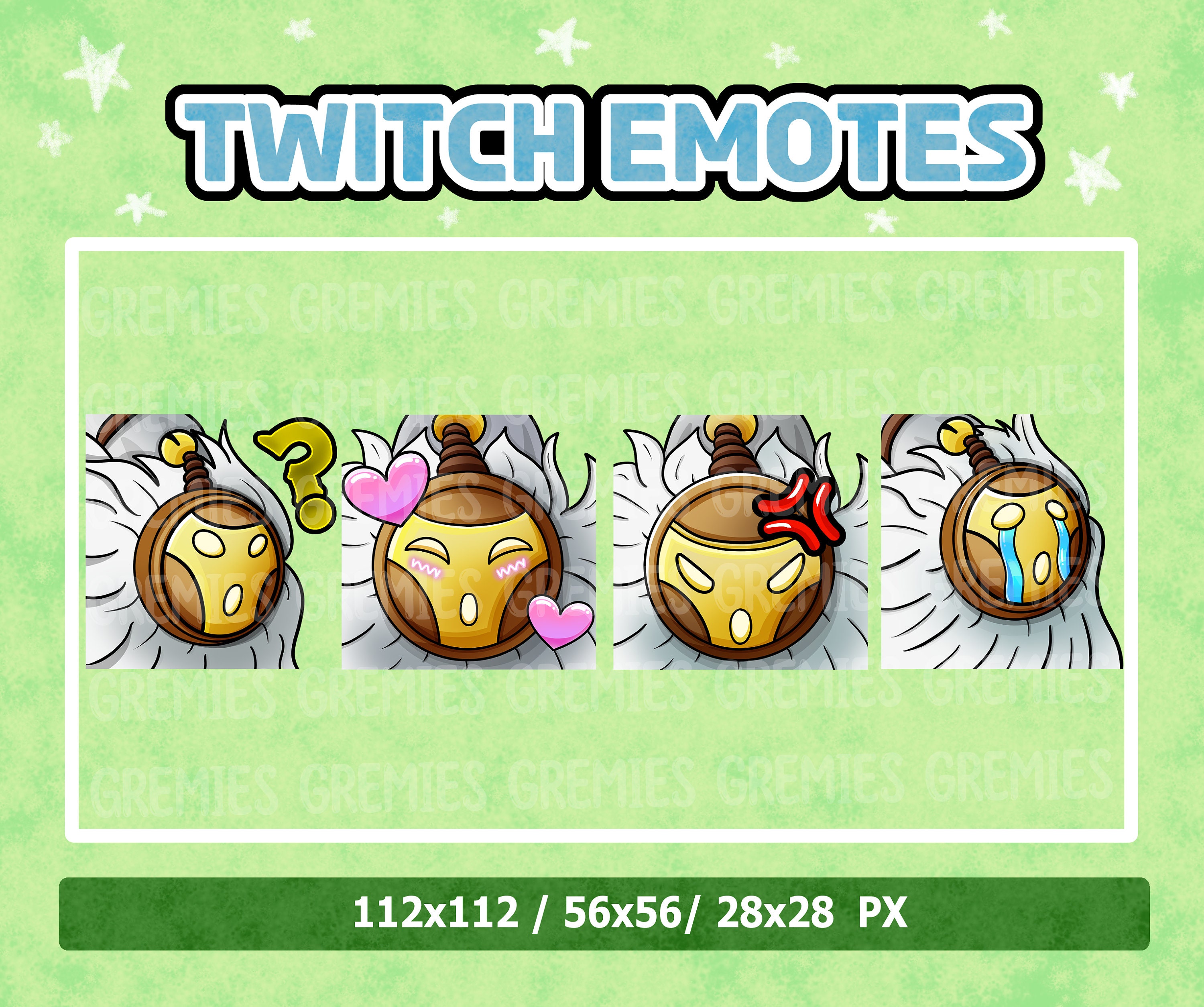 4 League of Legends Emotes Bard - Instant Download - 112x112 56x56 ...