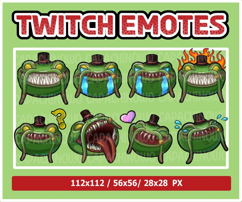 8 League of Legends Emotes Tahm Kench Instant Download 112x112 56x56 ...