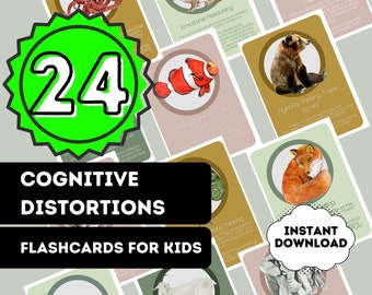 Cognitive Distortion Cards - Etsy