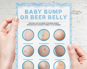 Beer Belly or Baby Bump Game - Etsy