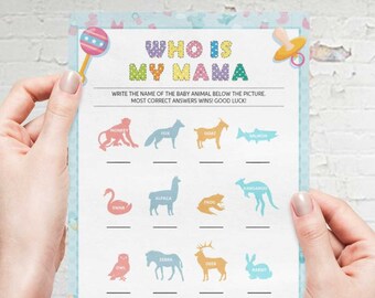 Who is My Mama Game - Etsy