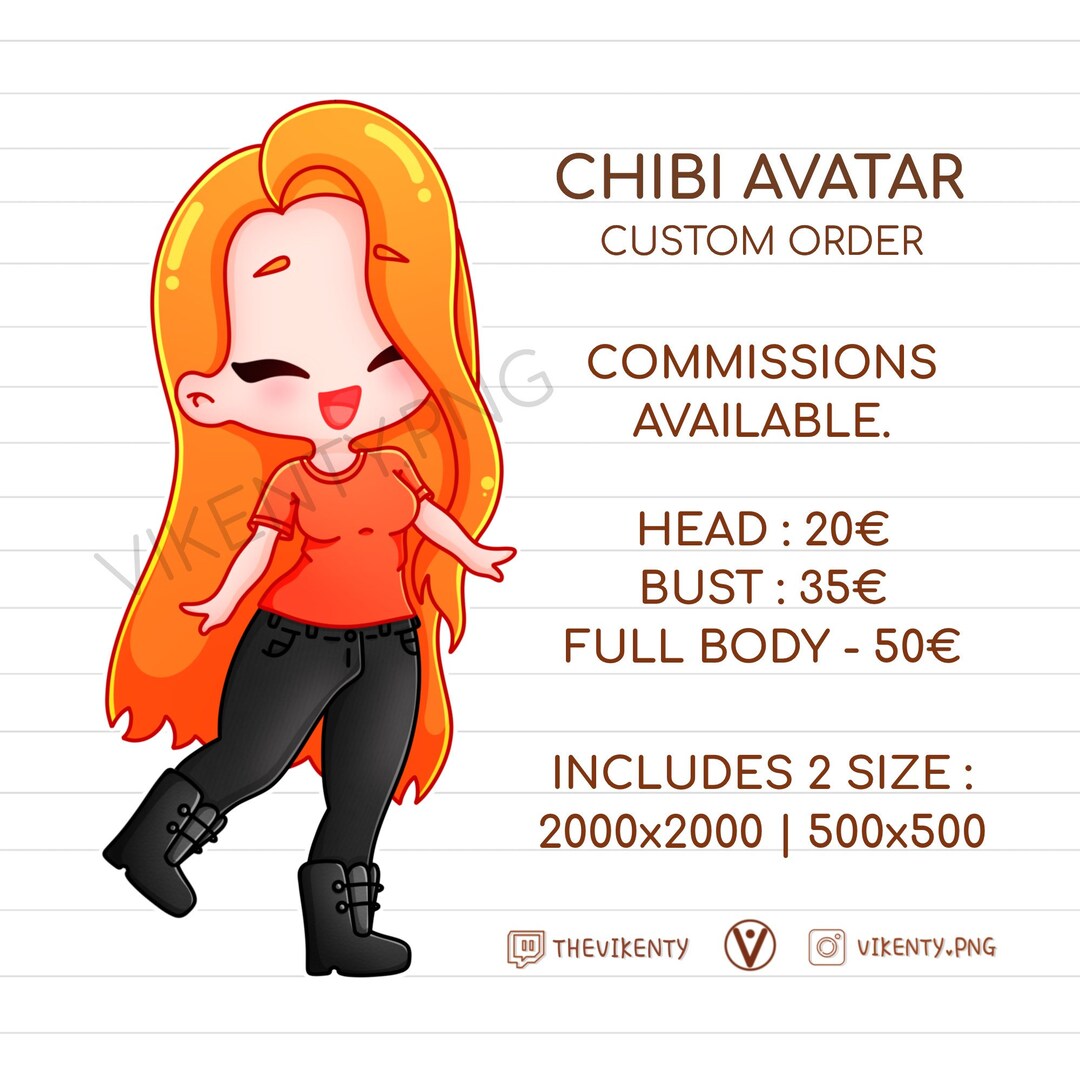 Custom Avatar for Twitch / Youtube and Discord Emote Logo - Etsy