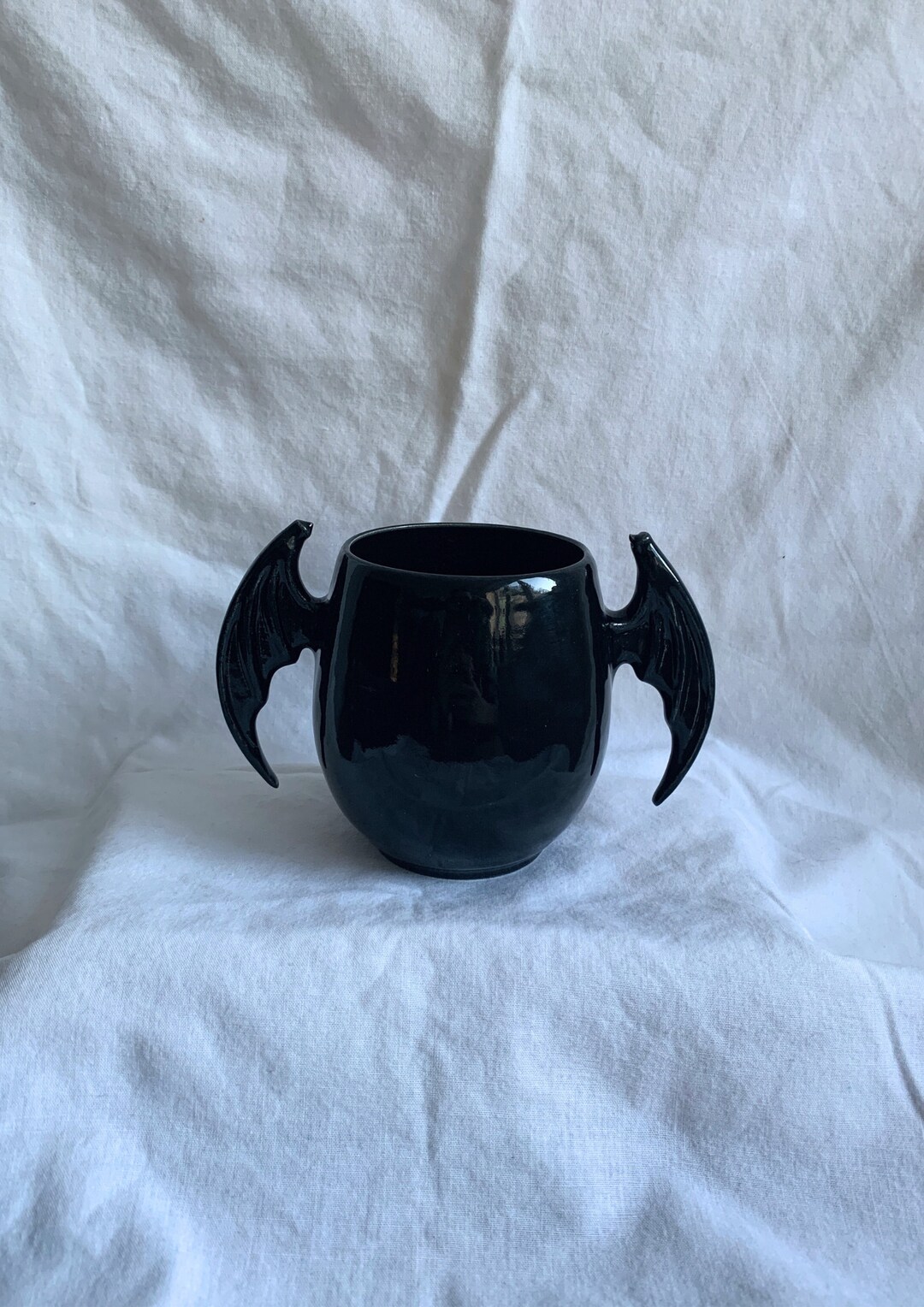Bat Wing Handle Mug Spooky Style ACOTAR Mug Handmade Ceramic Mug - Etsy