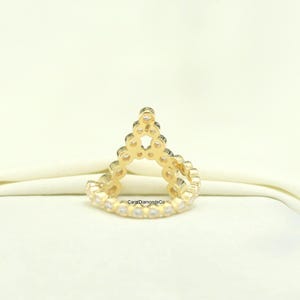 Large Alphabet Letter A Diamond Ring, 18K Rose Gold Ring, Round Cut Lab ...