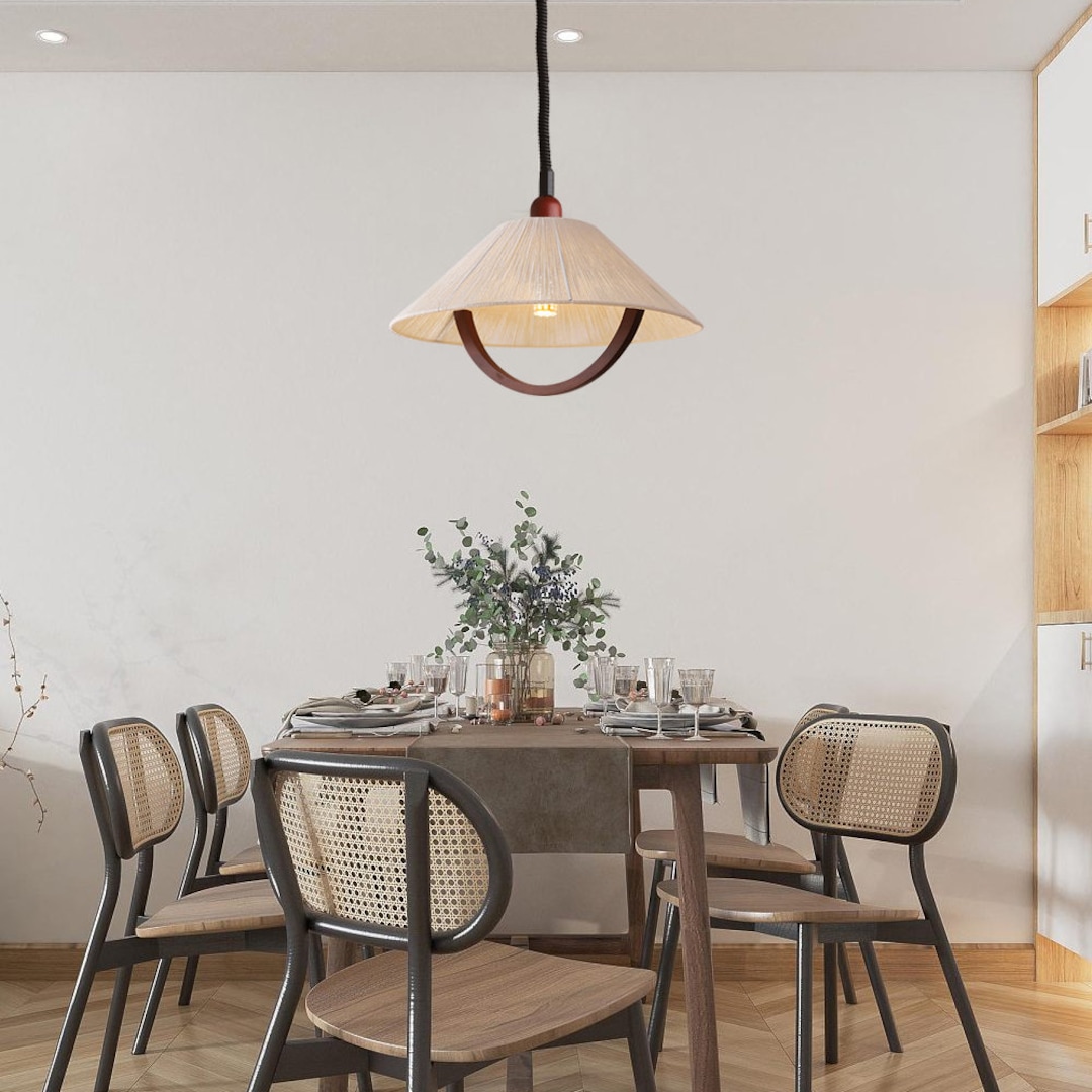 Rope Pendant Light,boho Rope Light Shade,woven Pendant Lights,write ...