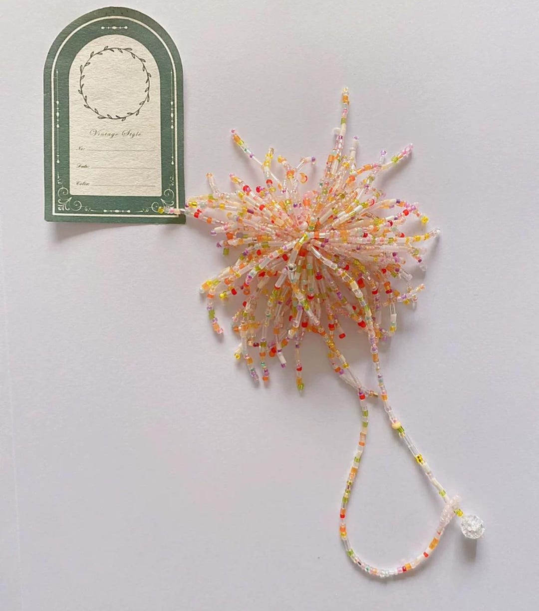 Chic Beaded Bag Charm, Unique Accessory for Purses and Keys, Cute ...