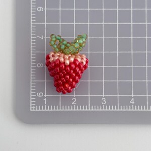 Handmade Seed Bead Strawberry Charms: DIY Jewelry Accessories - Etsy