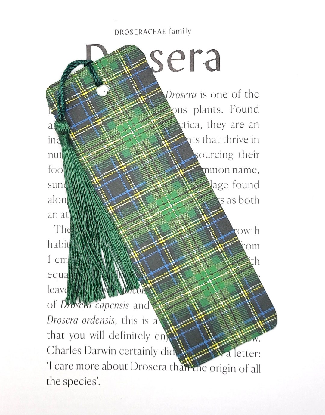 Scottish Tartan Bookmark With Tassel. Handmade Gift, Extra Protection ...