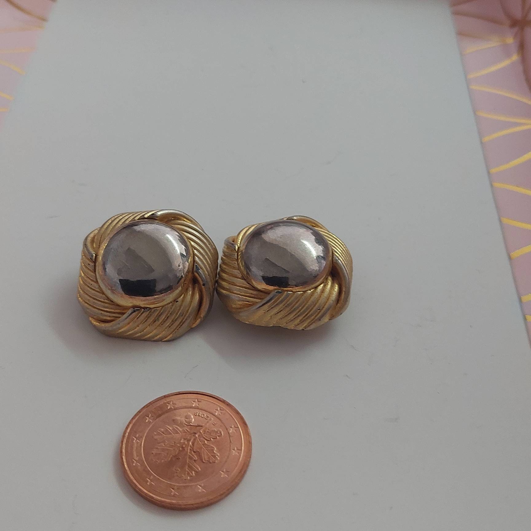 Vintage Ear Clips. Gold Colors. From Estate - Etsy