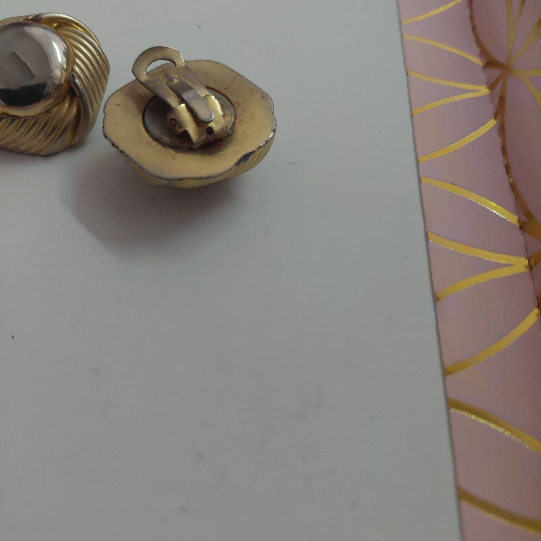 Vintage Ear Clips. Gold Colors. From Estate - Etsy