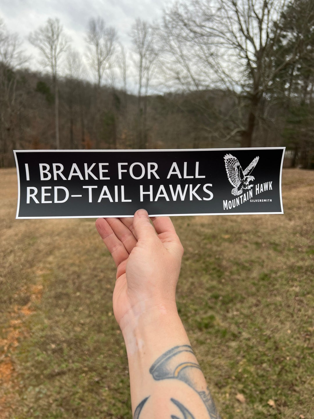 I Brake for Hawks Logo Bumper Sticker. - Etsy