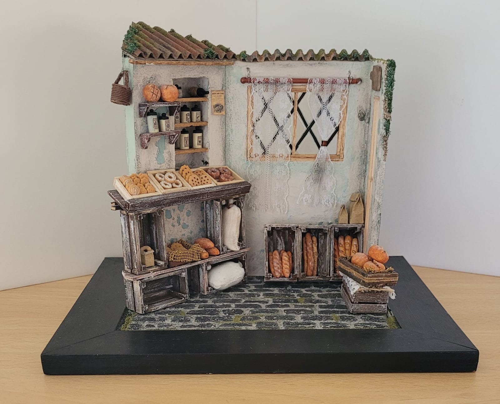 Miniature Old Style Bakery-victorian Bakery-diorama Scene Miniature Art ...