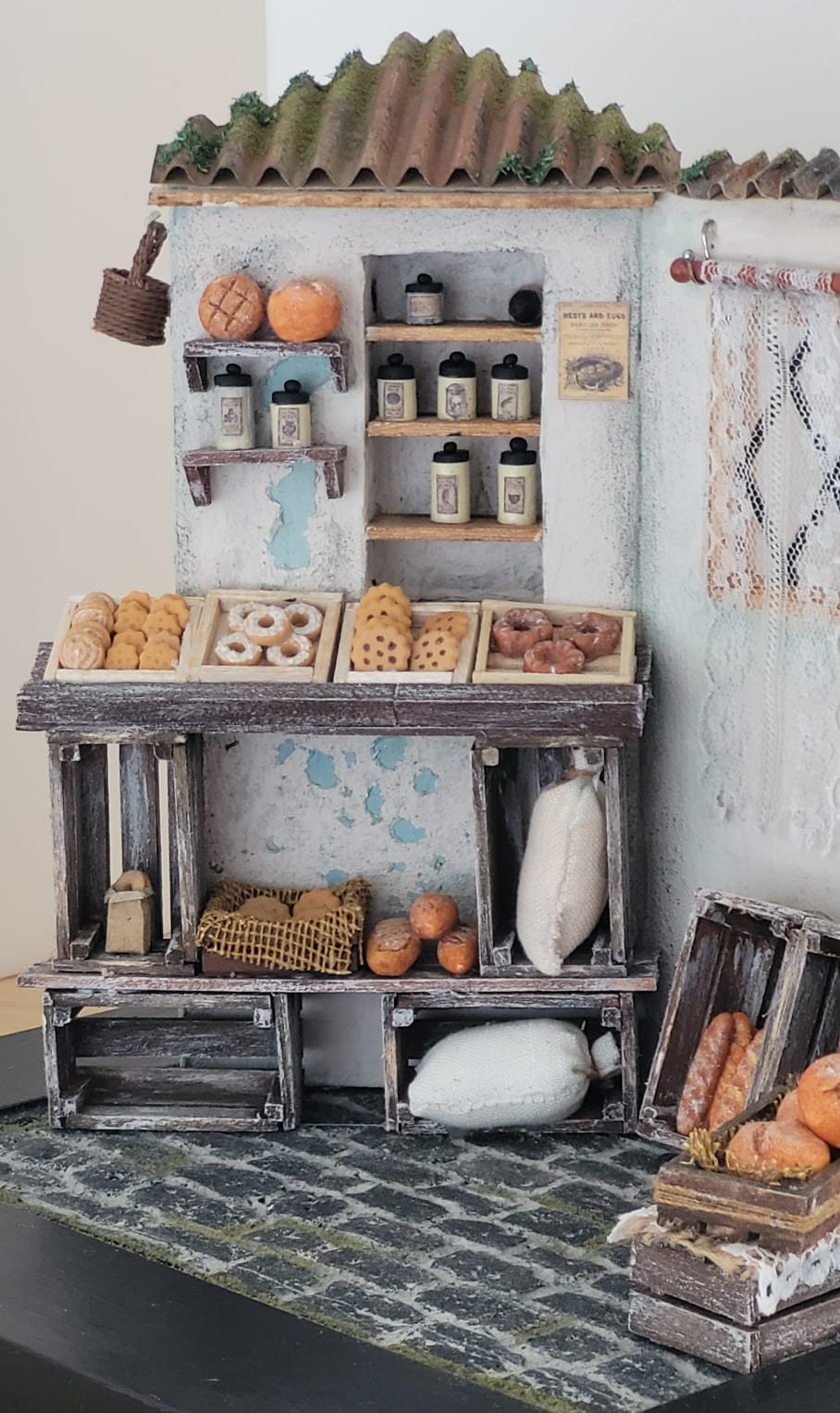 Miniature Old Style Bakery-victorian Bakery-diorama Scene Miniature Art ...