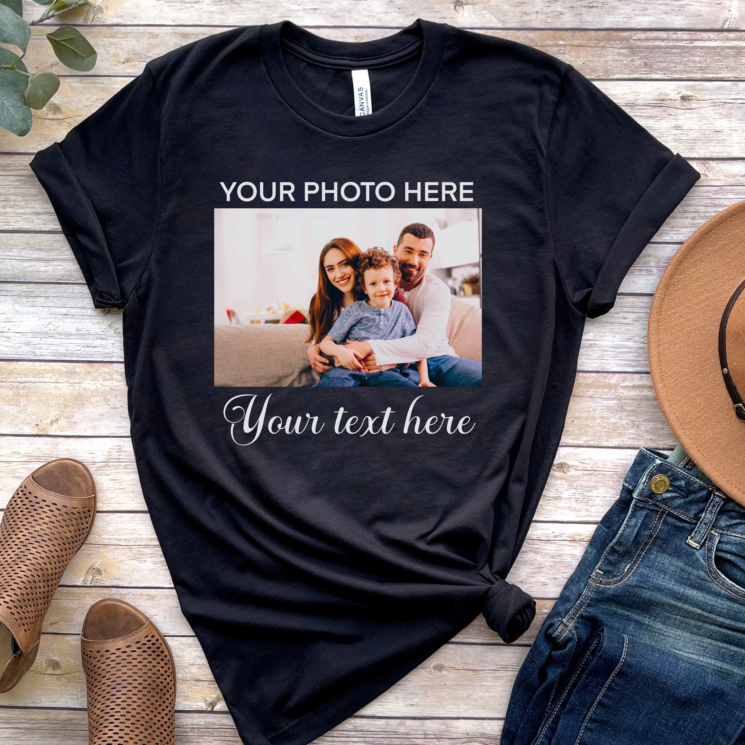 Custom Bella Canvas Shirt, Custom Photo Shirt, Personalized Shirt, Make ...