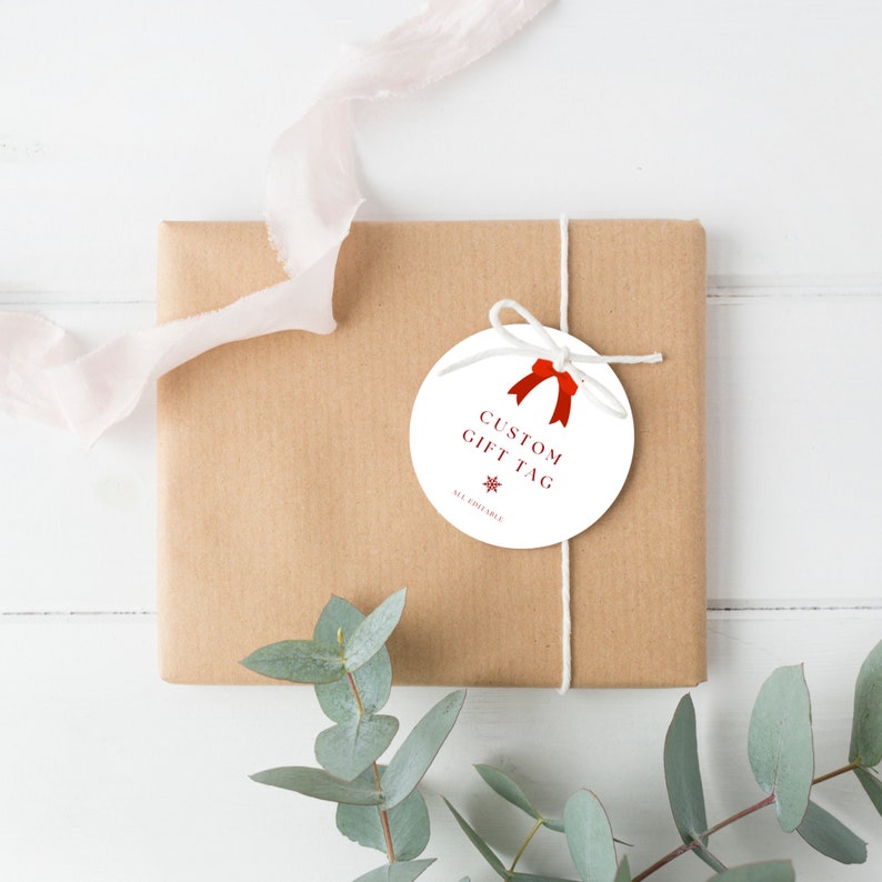 DIY Christmas Gift Tags,personalized Xmas Gift Tags,festive Gift Tags ...