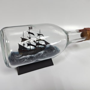 Black Pearl Ship in a Bottle Black Pearl Model Movie Prop Replica - Etsy