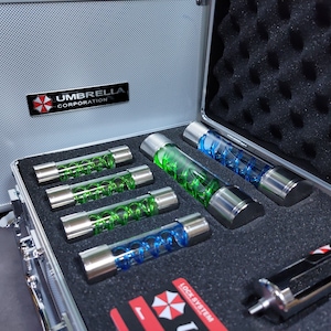 T Virus Syringe Case Resident Evil Sample Suitcase Umbrella Prop - Etsy