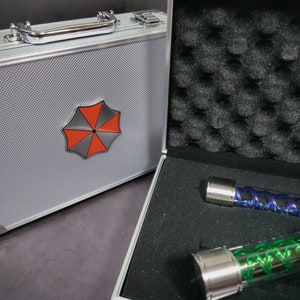 Umbrella Suitcase T Virus Vial Display Case Cosplay Resident Evil Prop ...