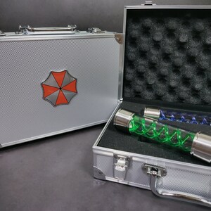 Umbrella Suitcase T Virus Vial Display Case Cosplay Resident Evil Prop ...