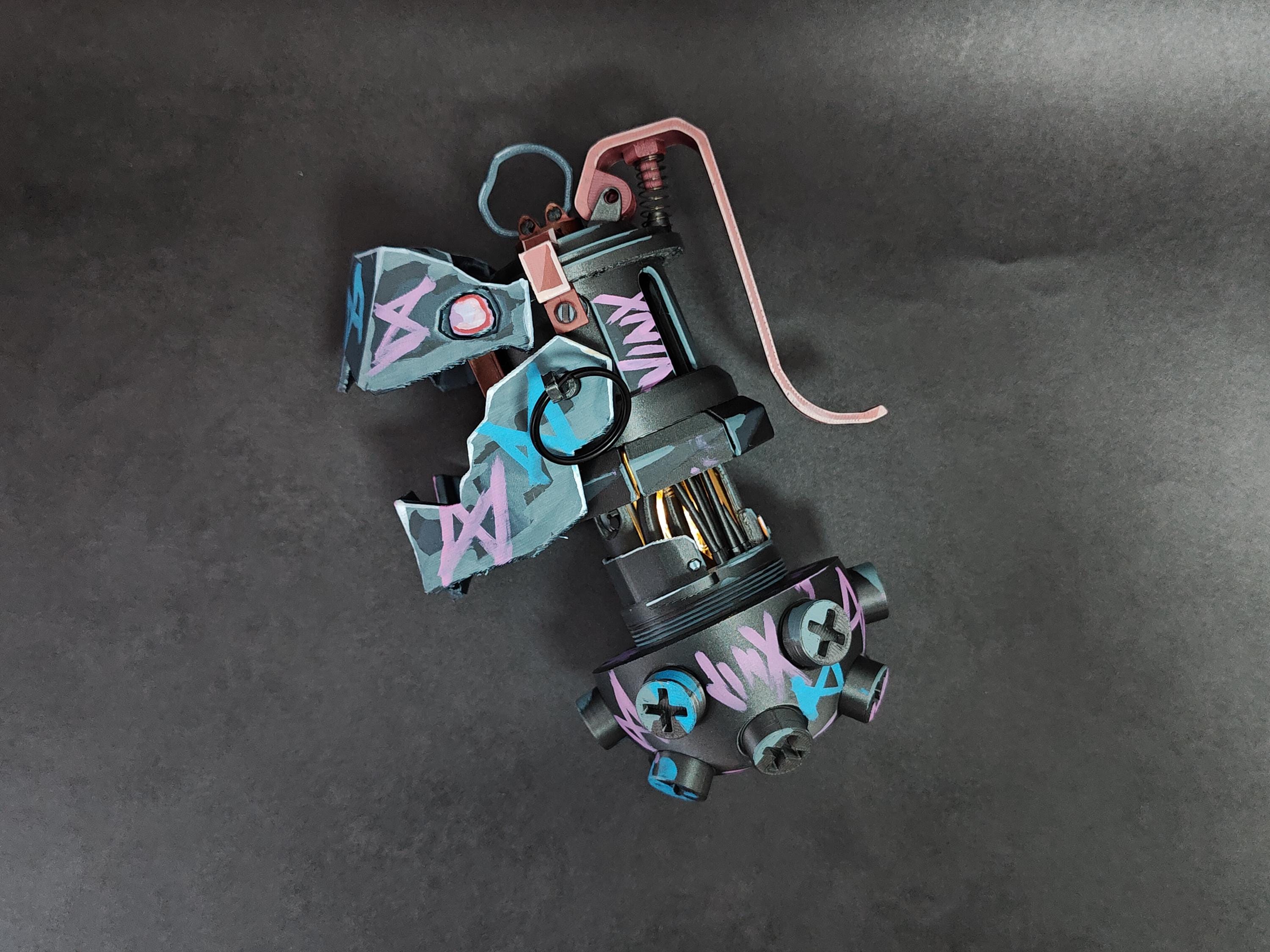 Jinx Grenade Bomb Jinx Cosplay Arcane Flame Chomper Props - Etsy