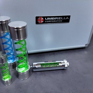T Virus Syringe Case Resident Evil Sample Suitcase Umbrella Prop - Etsy