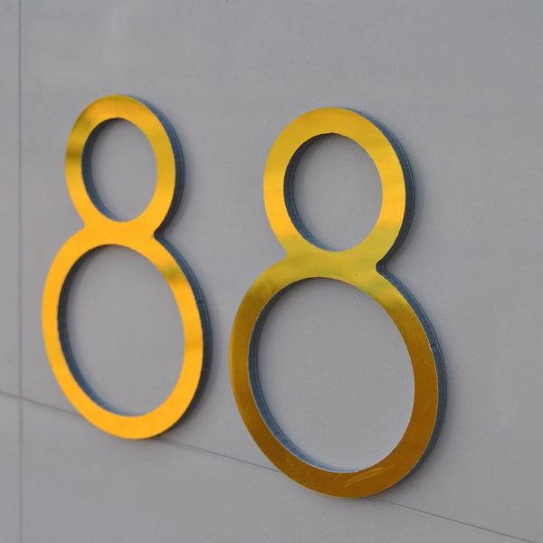 Gold Mailbox Post Numbers - Etsy